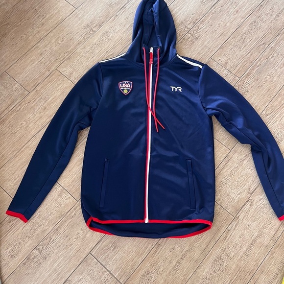 TYR | Jackets & Coats | Tyr Usa Water Polo National Team Blue Jacket ...